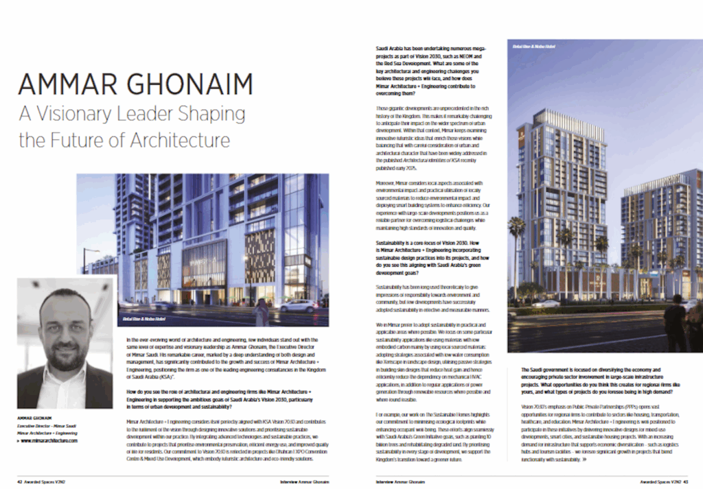 An Interview With MIMAR Saudi's Executive Director - Mimar Architecture & Engineering